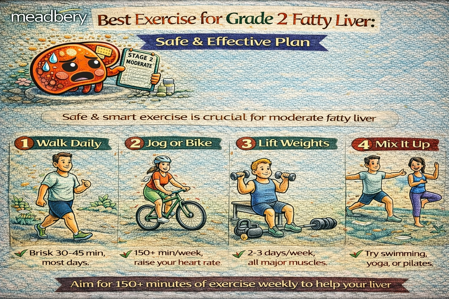 Best Exercise for Grade 2 Fatty Liver: Safe & Effective Plan – Meadbery