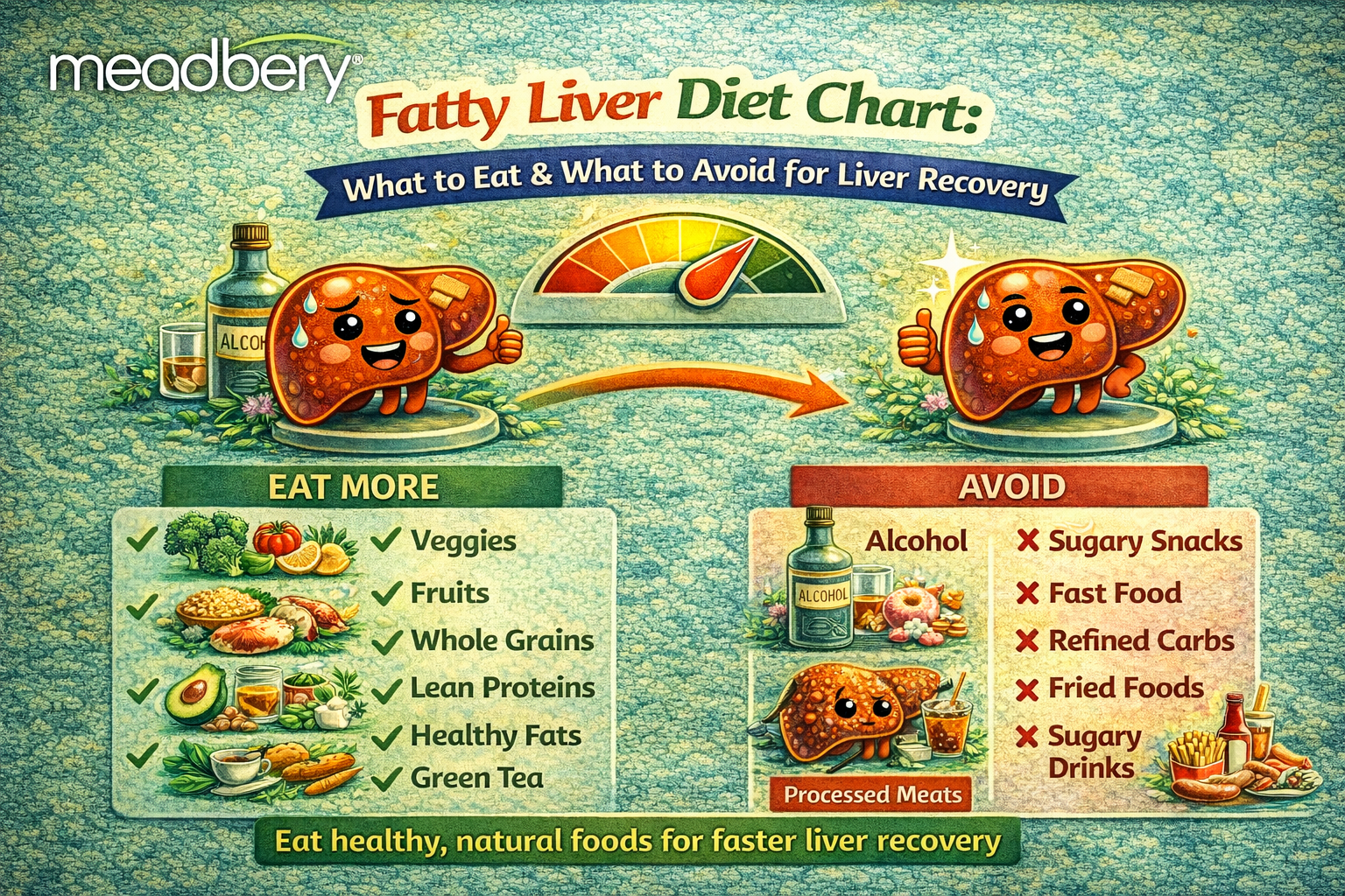 Fatty Liver Diet Chart: What to Eat & What to Avoid for Liver Recovery ...
