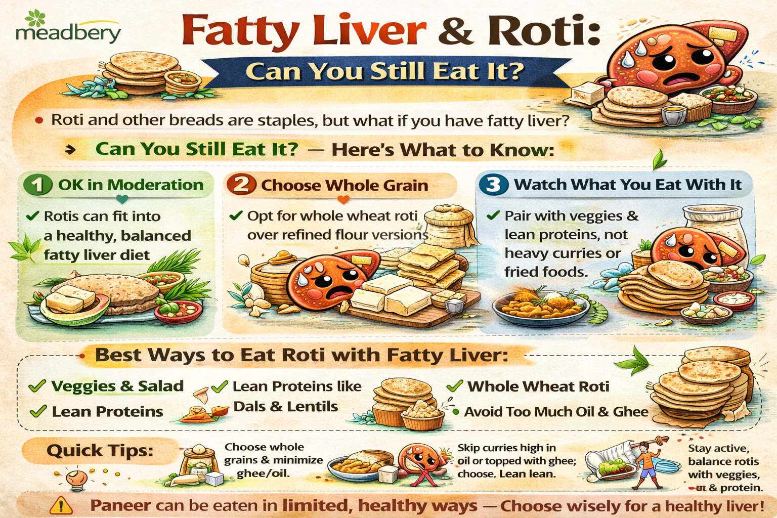 Fatty Liver & Roti: Can You Still Eat It? – Meadbery