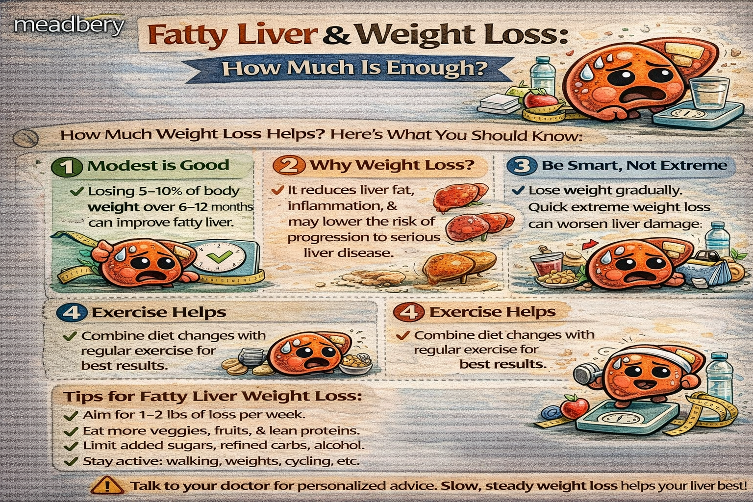 Fatty Liver & Weight Loss: How Much Is Enough? – Meadbery