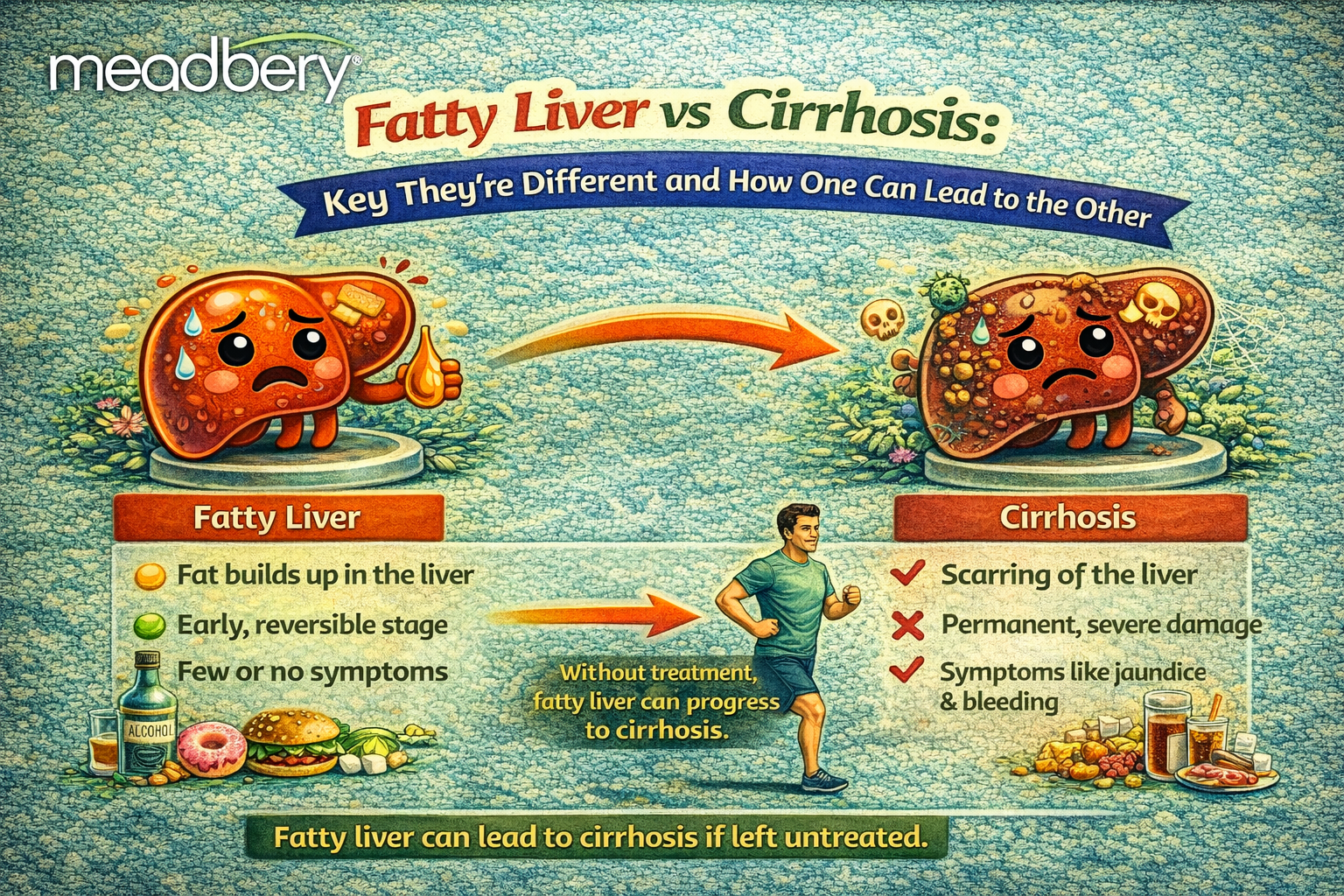 Fatty Liver vs Cirrhosis: How They’re Different and How One Can Lead t ...