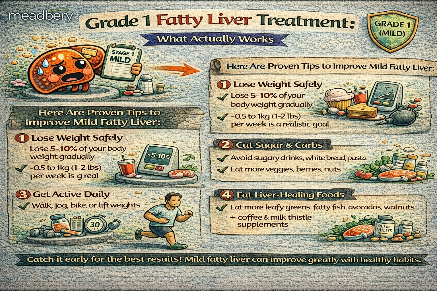 Grade 1 Fatty Liver Treatment: What Actually Works – Meadbery